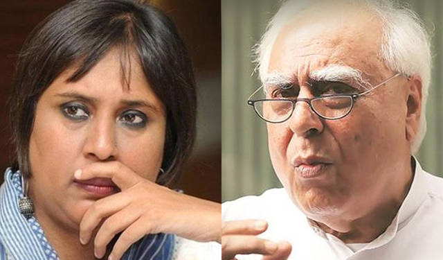 बरखा दत्त ने कपिल सिब्बल और उनकी पत्नी कोर्ट में घसीटा